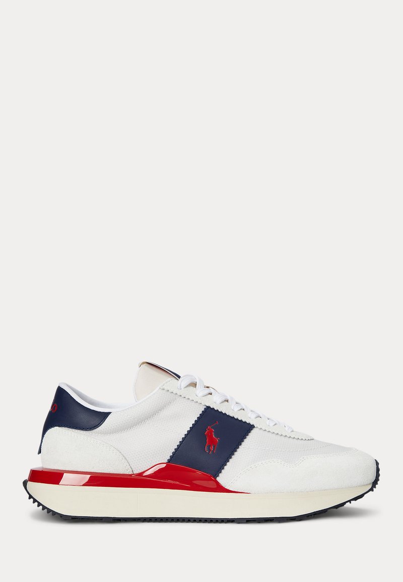 Polo Ralph Lauren TRAIN 89 TOP LACE UNISEX - Sneakers laag - white/navy ...