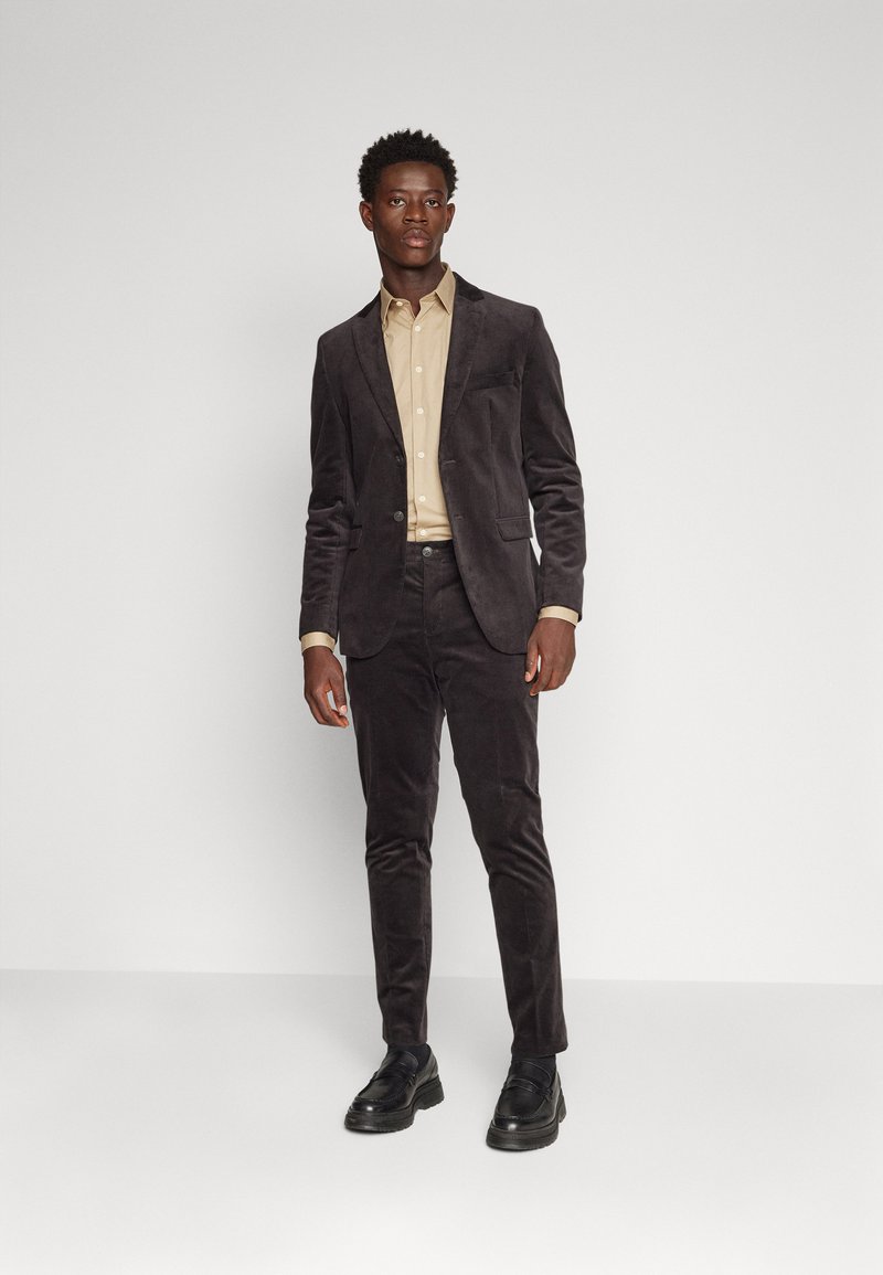 Selected Homme SLHSLIM-BOE SUIT - Costume - dark earth/marron foncé ...