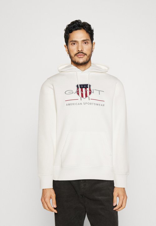GANT MEDIUM ARCHIVE SHIELD HOODIE - Sweatshirt - eggshell/écru - ZALANDO.CH