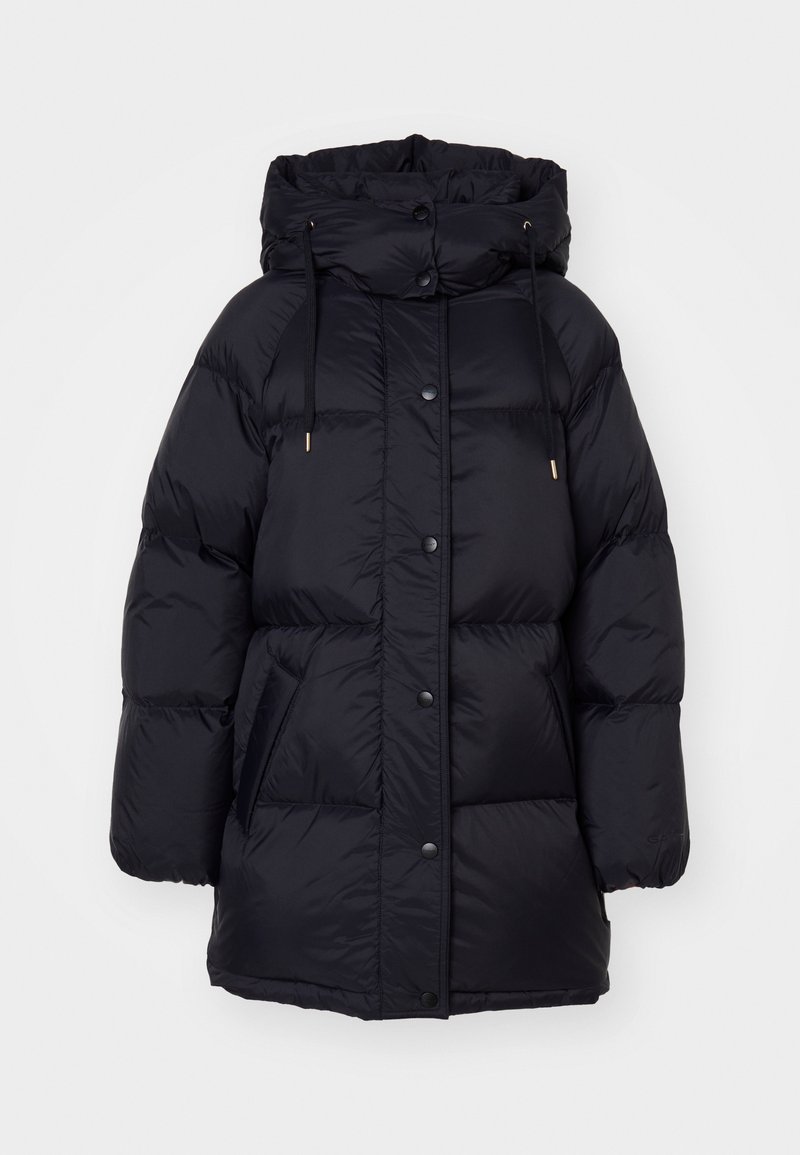 GANT MID LENGTH JACKET - Down coat - black - Zalando.co.uk