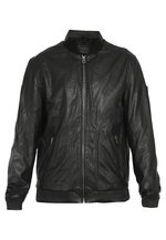 Kaporal JEFFREY - Leather jacket - black - Zalando