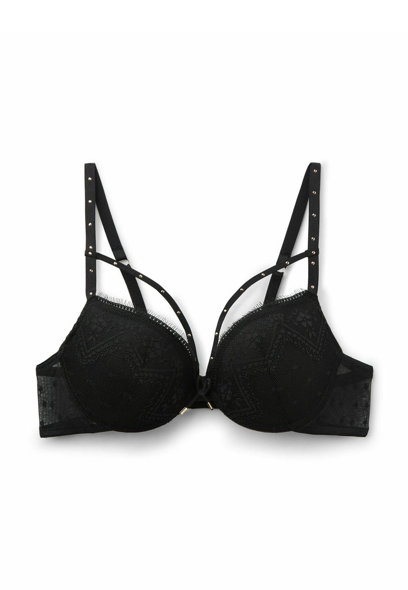 Intimissimi SIMONA FLIRT FEARLESSLY - Sujetador push-up - black/negro ...