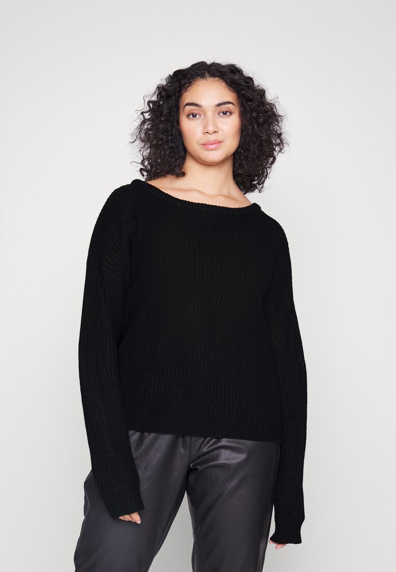 Even&Odd Curvy Jumper - black - Zalando.ie