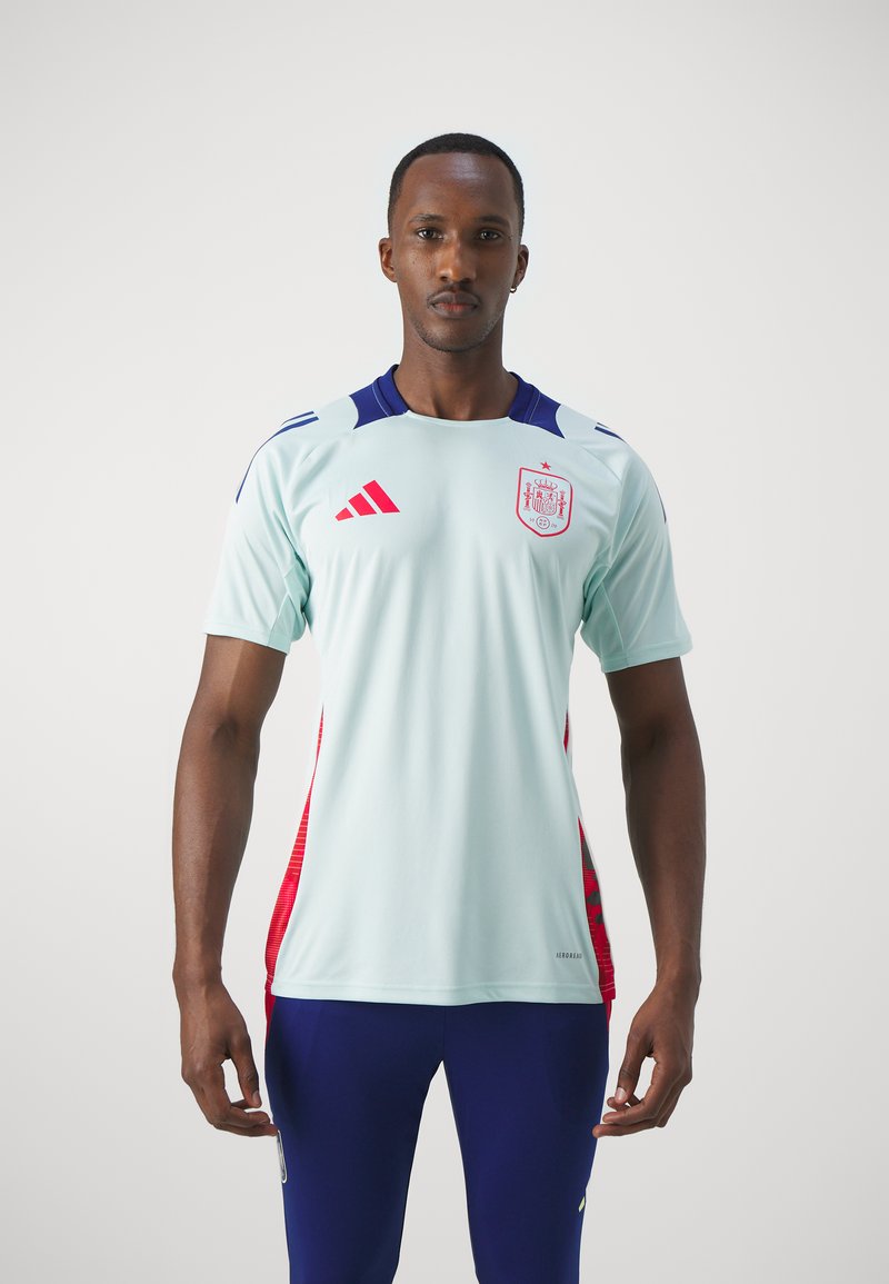 adidas Performance SPAIN FEF TRAINING - Sports T-shirt - halo mint/ray ...