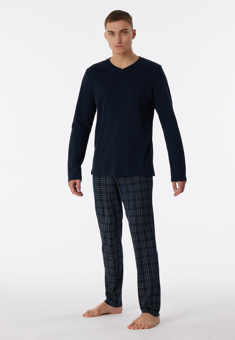 Schiesser FINE INTERLOCK SET - Pyjama - nachtblau/donkerblauw - Zalando.nl