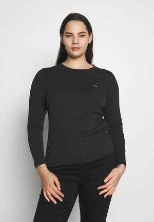 Levi's® Plus BABY TEE - Topper langermet - ecru/black/hvit - Zalando.no