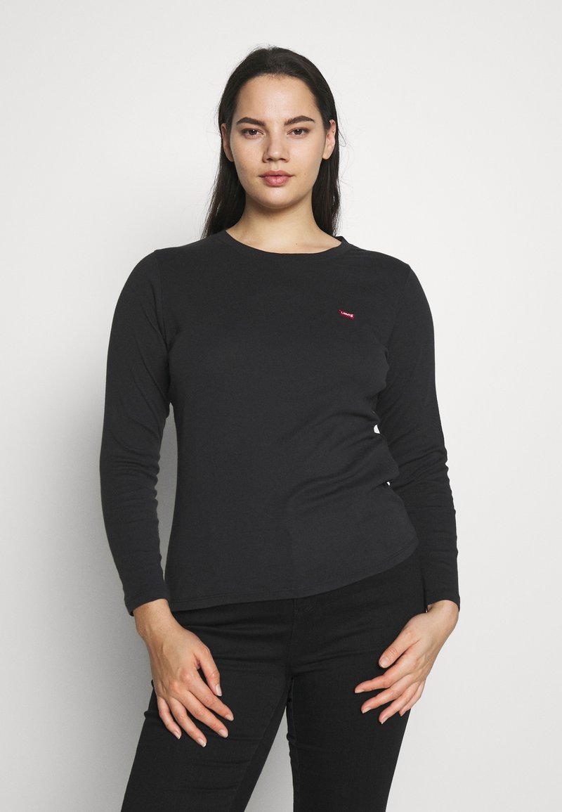 Levi's® Plus BABY TEE - Topper langermet - black solid/svart - Zalando.no