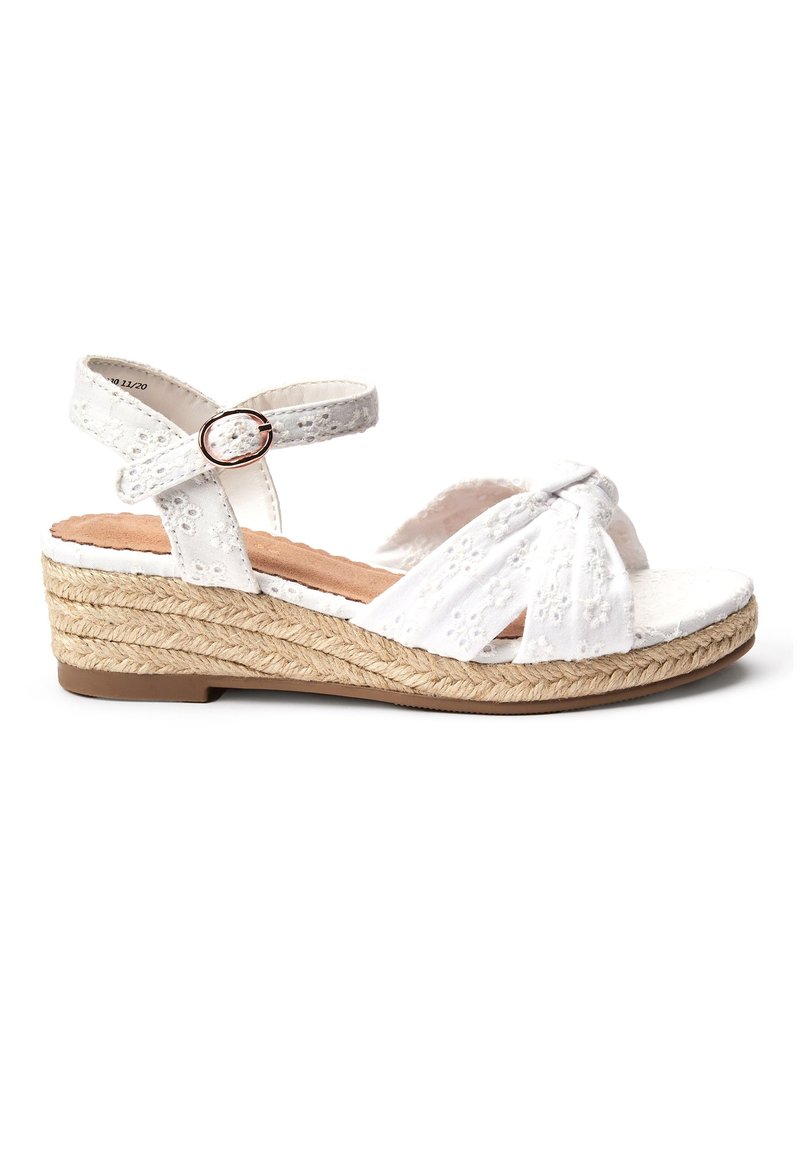 Next Sandals - white broderie knot/white - Zalando.de