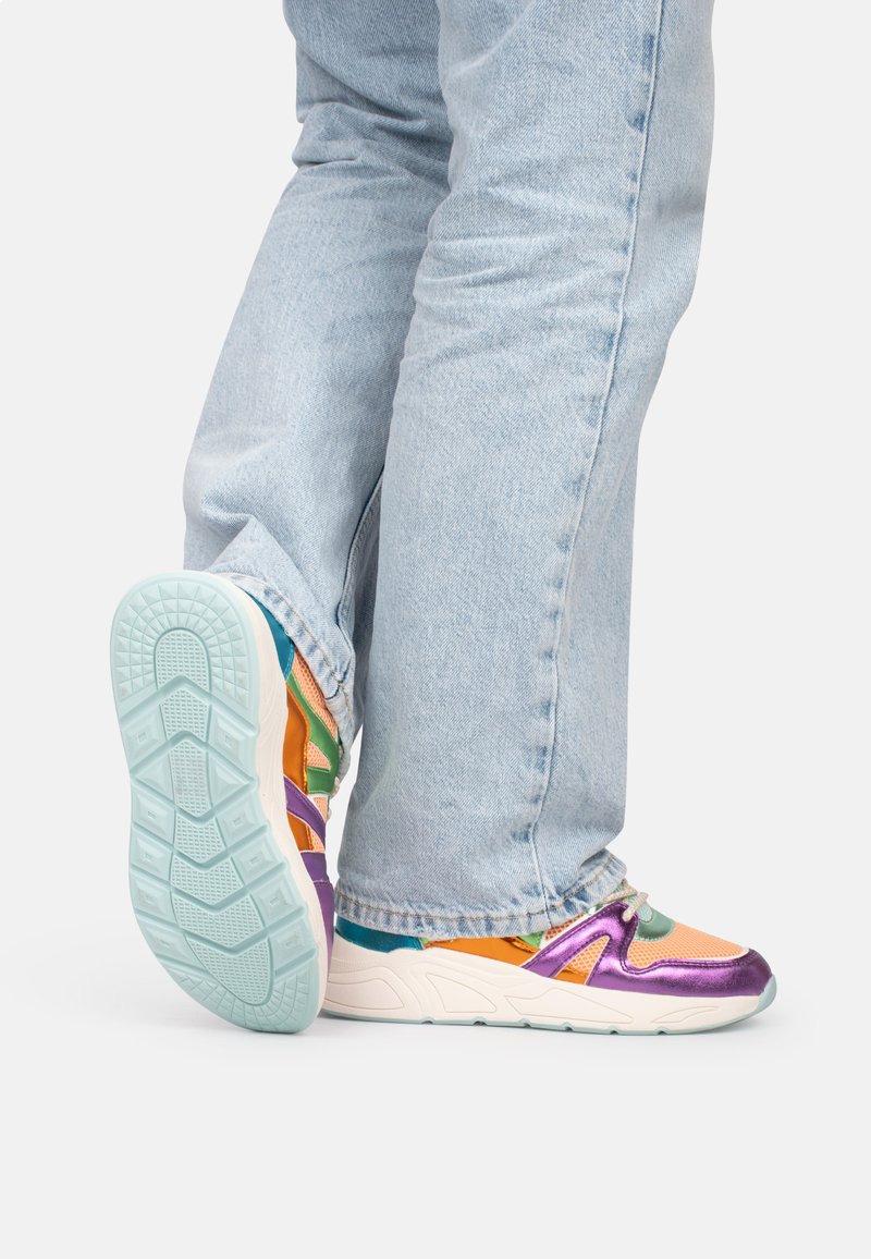 Posh by Poelman CAROCEL - Baskets basses - white with blue combination ...