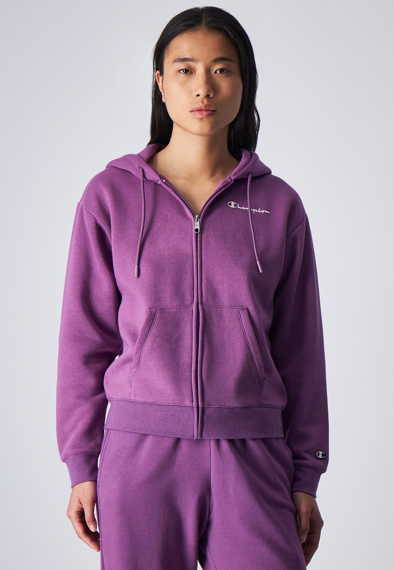 Champion CLASSIC AMERICAN C - Sweater met rits - purple/paars - Zalando.nl