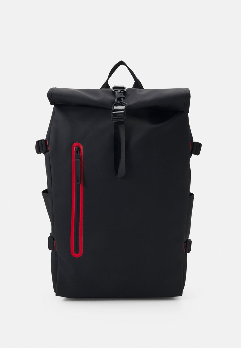 Rains ROLLTOP RUCKSACK CONTRAST LARGE UNISEX - Rucksack - black ...
