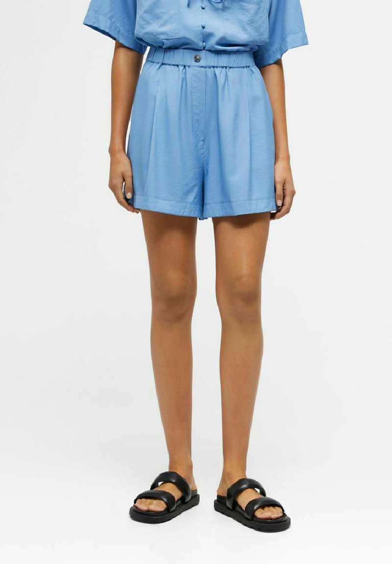Object HIGH WAIST - Shorts - provence/blå - Zalando.dk