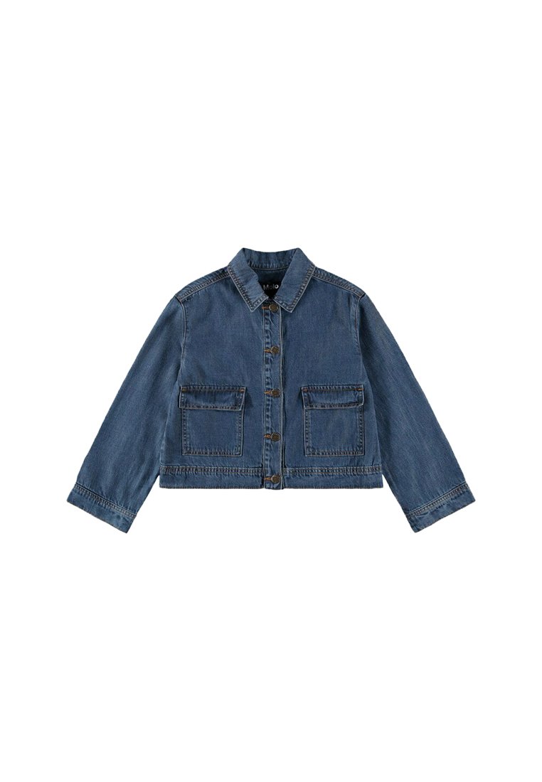 Molo HELENA - Denim jacket - washed blue/blue denim - Zalando
