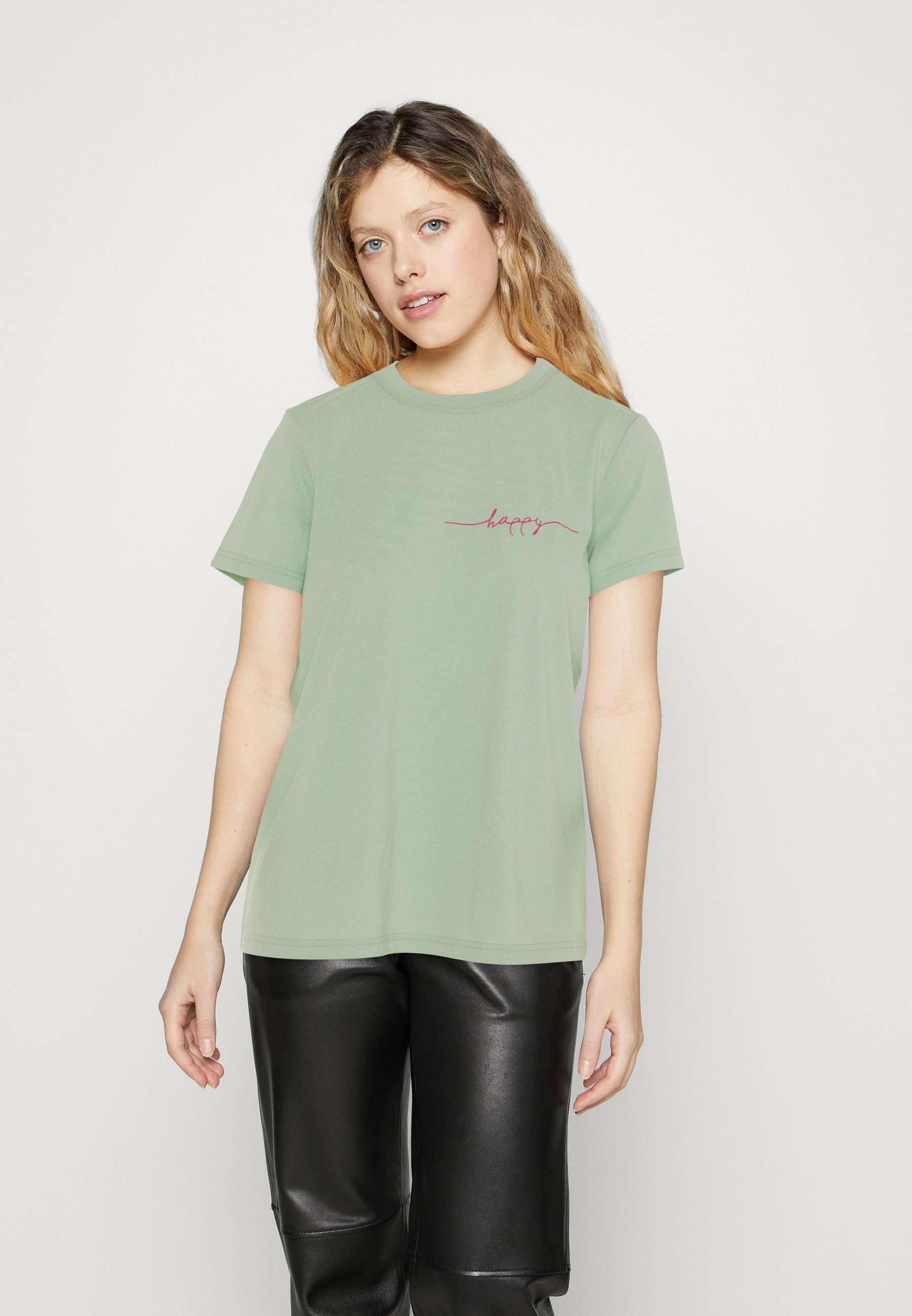 VILA VIPURE LOVE - T-Shirt print - desert sage/grün - Zalando.ch