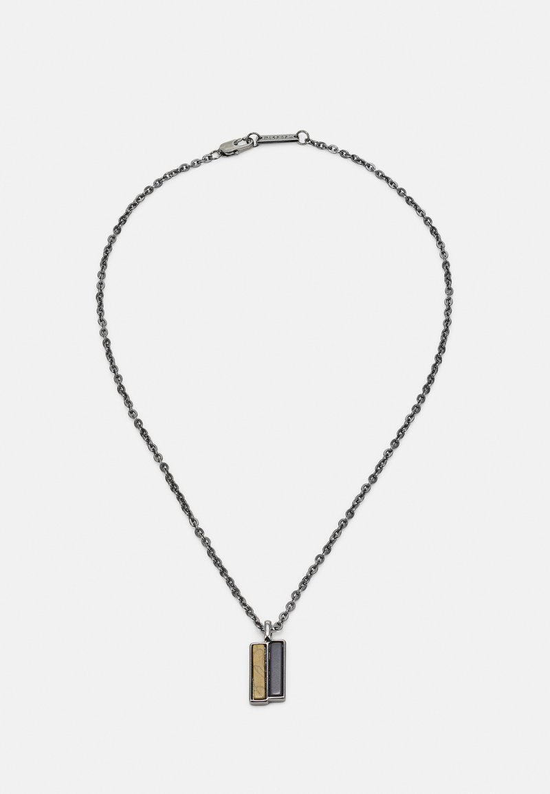 Icon Brand FADE PENDANT NECKLACE UNISEX - Collar - gunmetal - Zalando.es