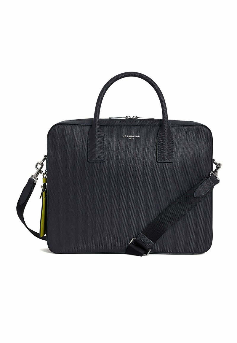 Le Tanneur DOCUMENT SLIM EMILE EN MONOGRAMME - Sac ordinateur - blue ...