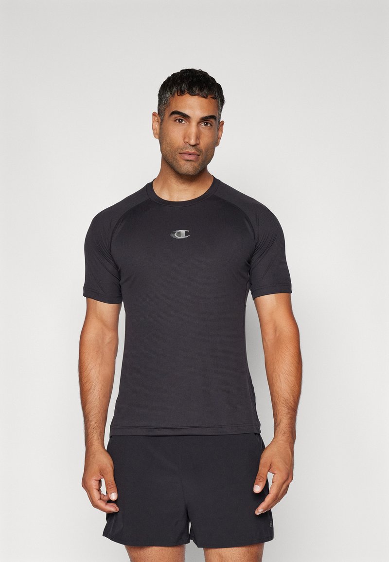 Champion TECH CREWNECK QUICK DRY ERGONOMIC - Sports T-shirt - black ...