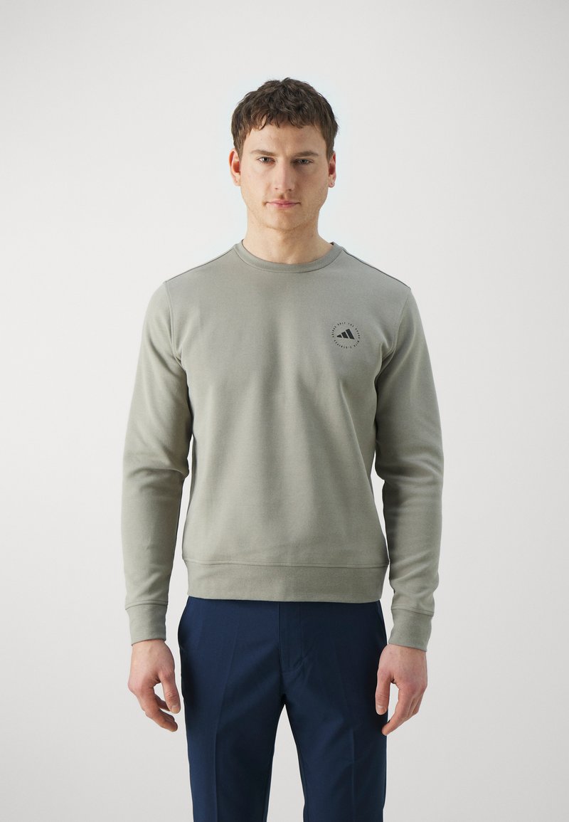 adidas Golf CREW NECK - Sweater - silver pebble/kaki - Zalando.nl