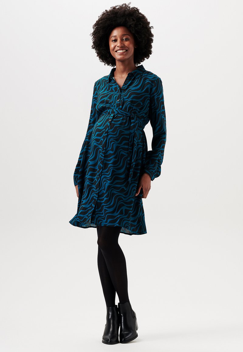 Esprit Maternity Košilové šaty - blue coral/modrošedá - Zalando.cz