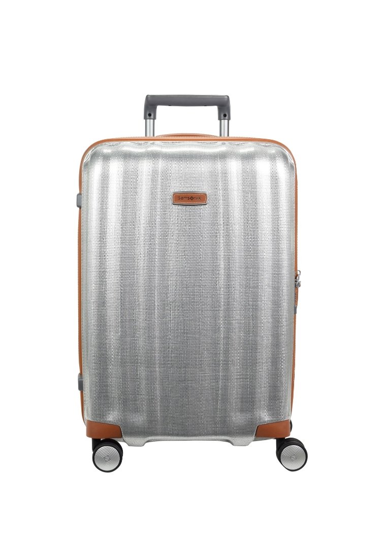 Samsonite LITE-CUBE DLX SPINNER - Trolley - silver/silberfarben ...