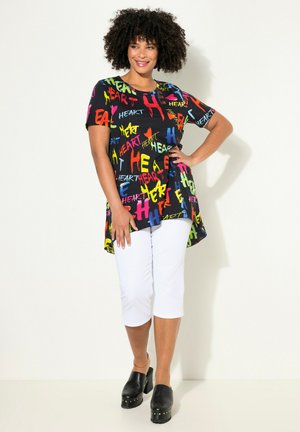 Flavia Valentini T-Shirt print - black/dunkelbraun - Zalando.de