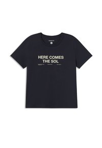 Thinking Mu SOL - T-shirt print - midnight blue/blauw gemêleerd ...