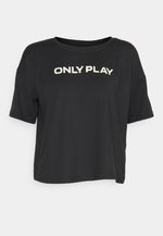 ONLY Play ONPFONT LOGO SHORT TRAIN TEE - T-shirt imprimé - black/noir ...