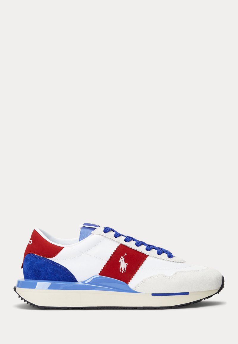 Polo Ralph Lauren TRAIN 89 TOP - Sneakers - white/blue/red/hvid ...