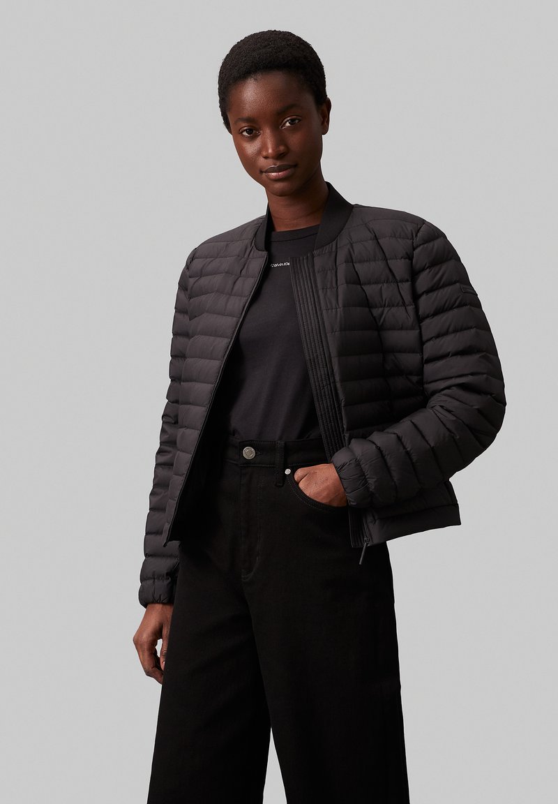 Calvin Klein PACKABLE SUPER PADDED - Down jacket - ck black/black ...