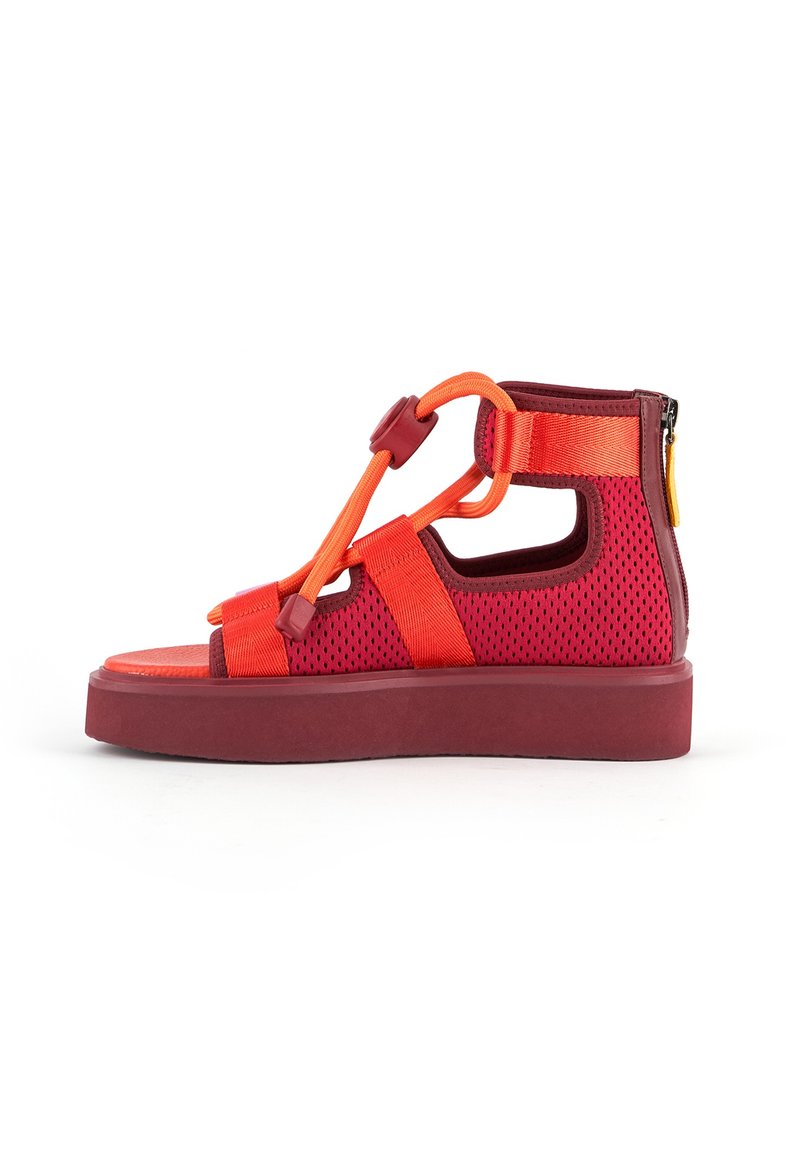 United Nude PLATEAU NOMADIC LO - Platform sandals - lava/red - Zalando