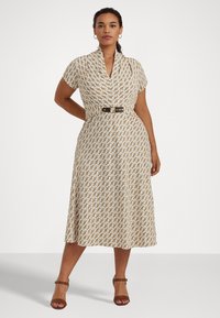 Lauren Ralph Lauren Woman ELMAND SHORT SLEEVE DAY DRESS - Freizeitkleid - cream/mehrfarbig ...