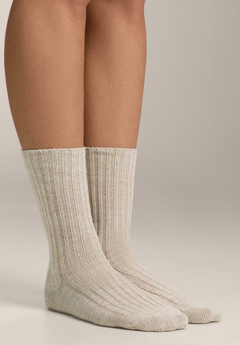 OYSHO 2 PAIRS OD CLASSIC RIB - Socks - stone - Zalando