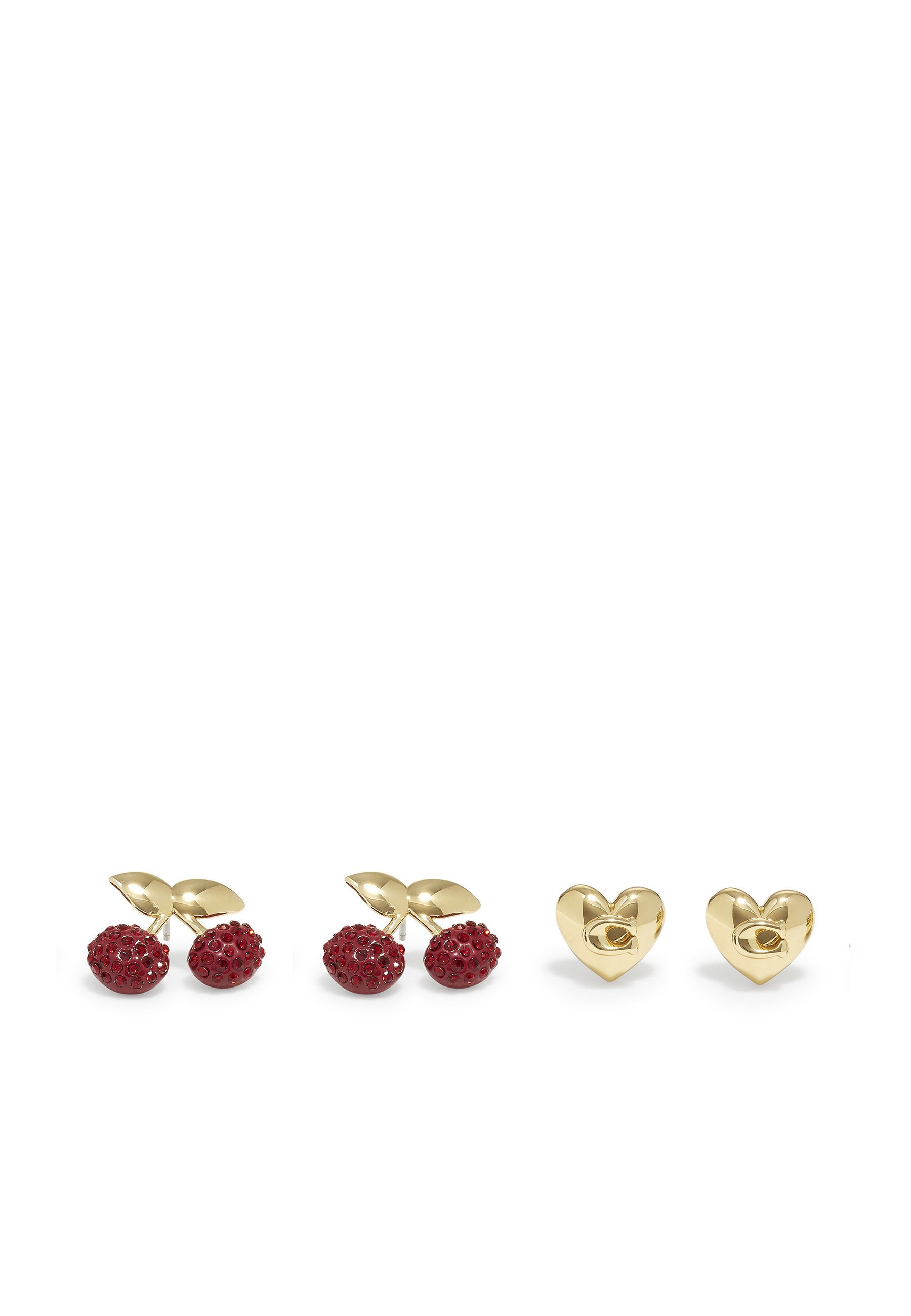Dark red stud earrings store