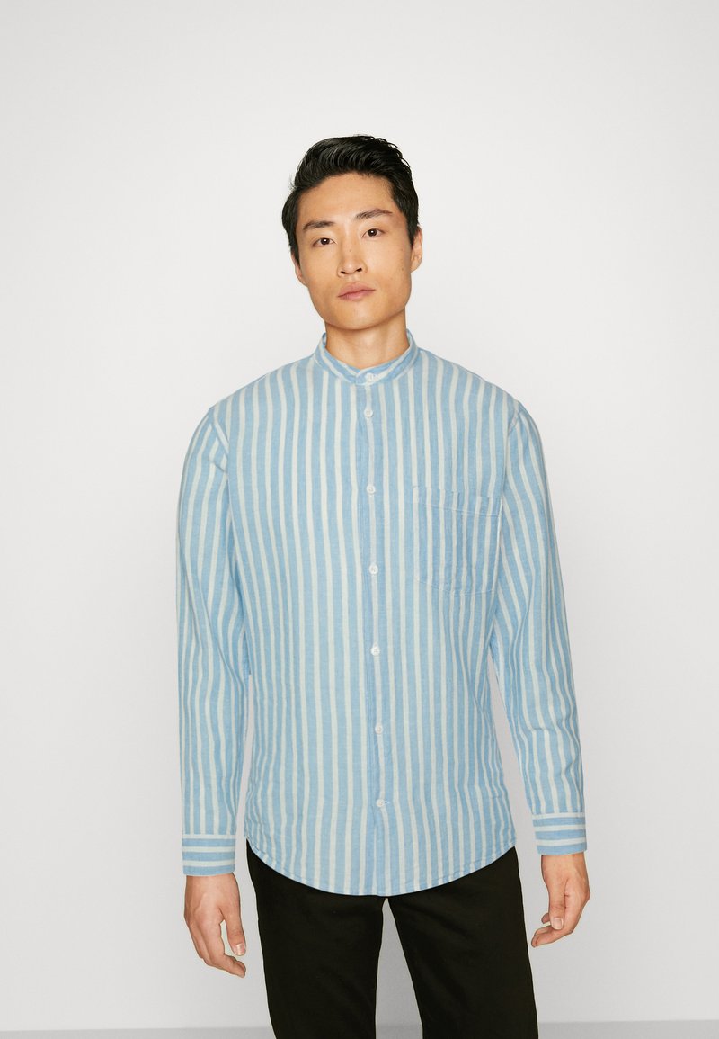 Lindbergh Striped Chemise Blue Bleu Zalando Fr