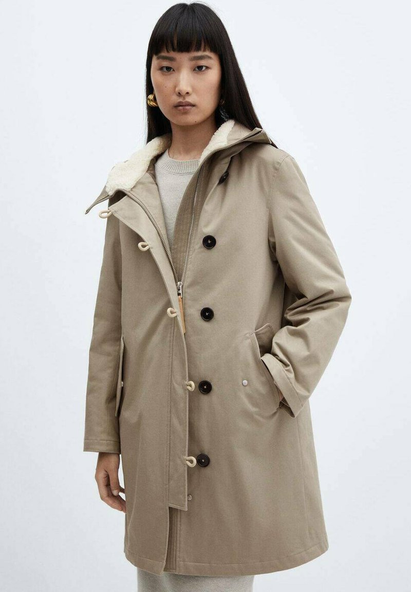 Mango PERSA - Winter coat - mottled light grey - Zalando.co.uk