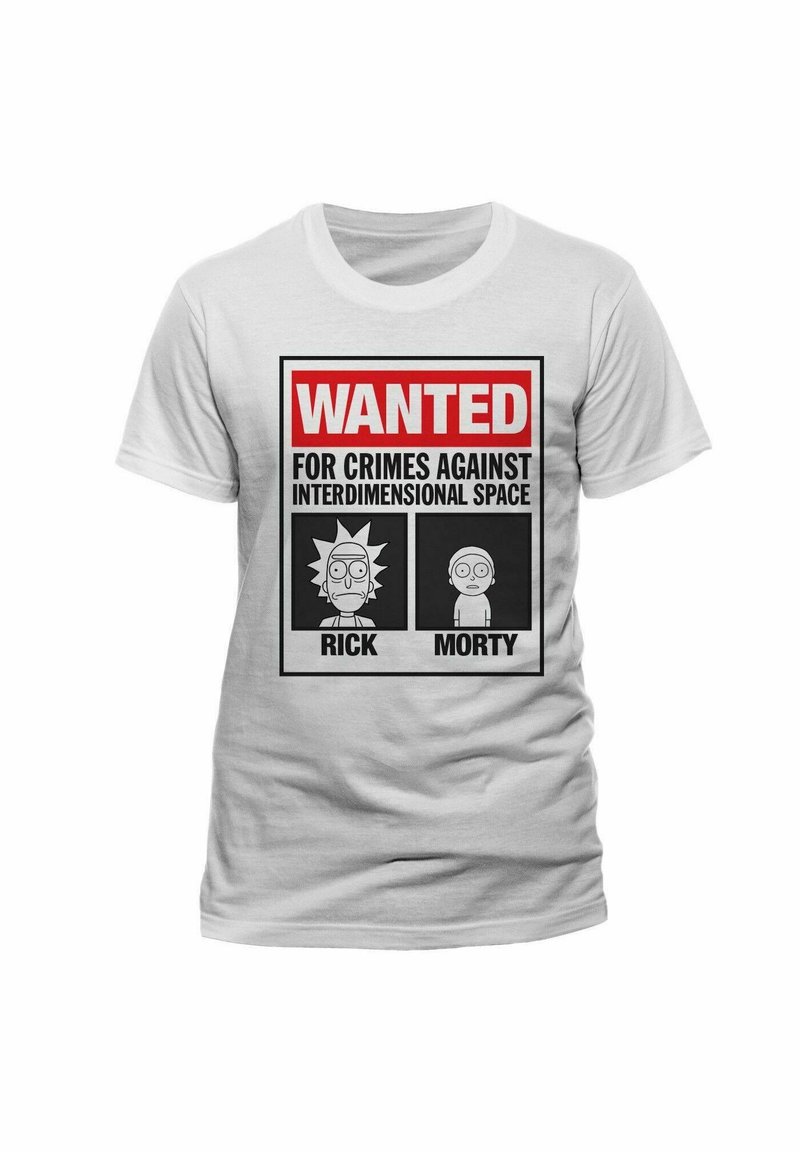 rockshirts RICK AND MORTY - ALIEN WANTED POSTER - T-Shirt print - white ...
