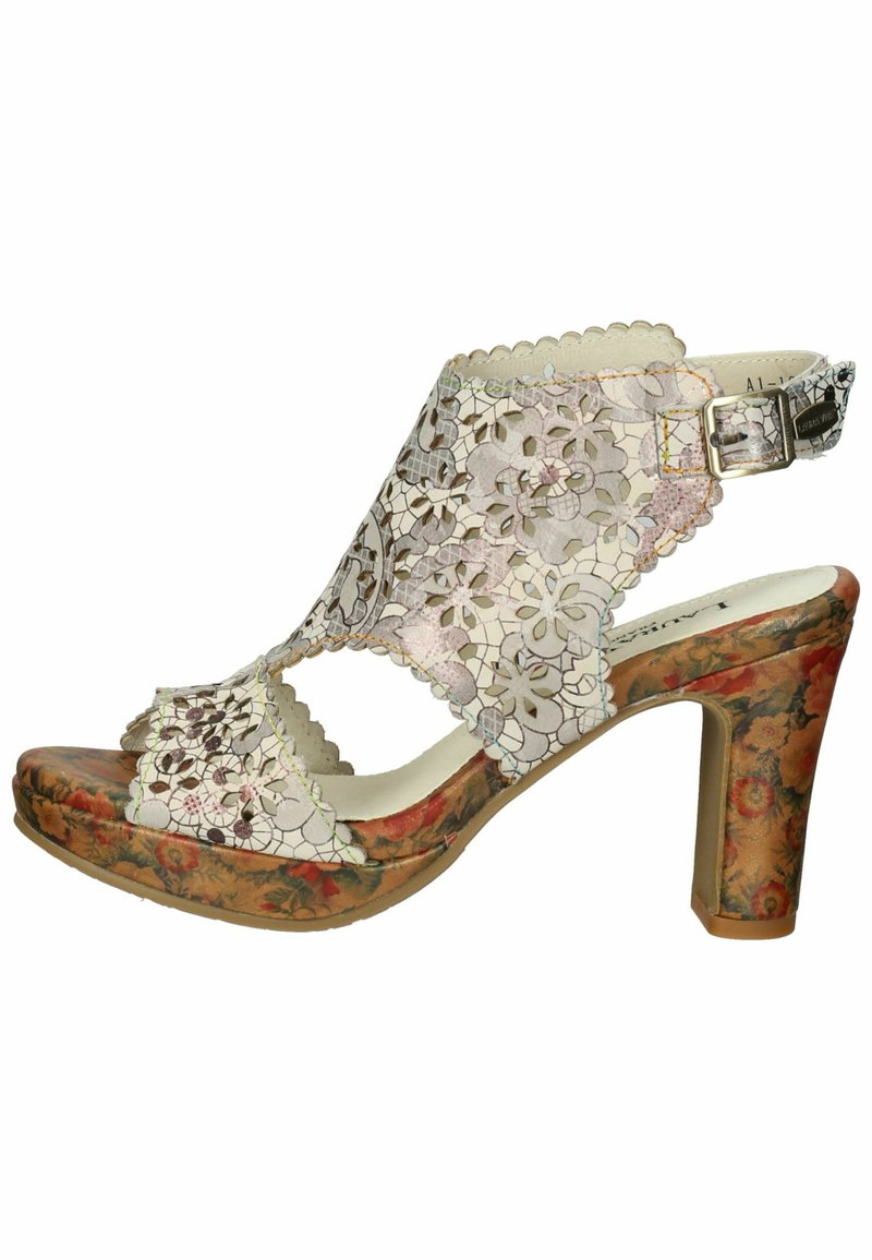 LAURA VITA High heeled sandals - beige - Zalando.ie