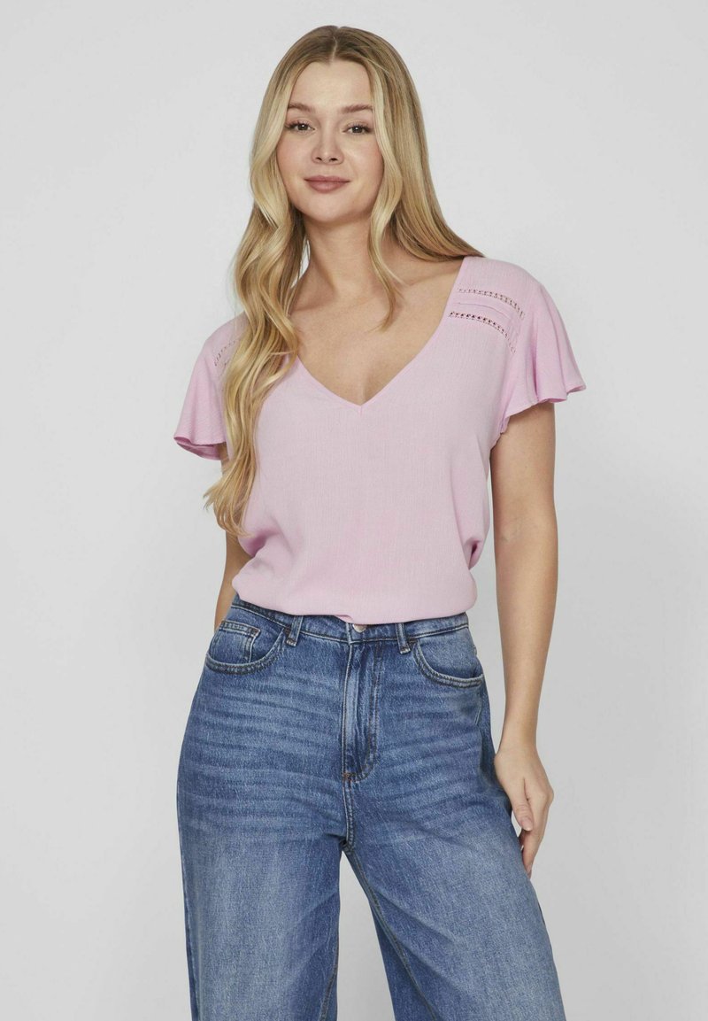 VILA VIMESA - Blusa - pastel lavender/rosa - Zalando.es