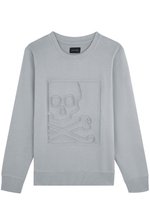 Scalpers SKULL ENGRAVING - Sweatshirt - light grey/hellgrau - Zalando.at
