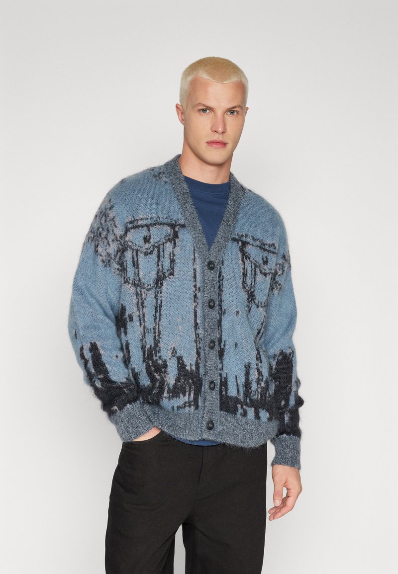Diesel PETALO RUNWAY - Cardigan - blue - Zalando.ie