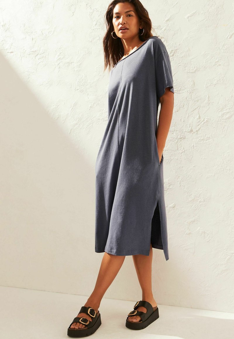 Next SUMMER - Robe en jersey - blue/bleu gris - ZALANDO.FR