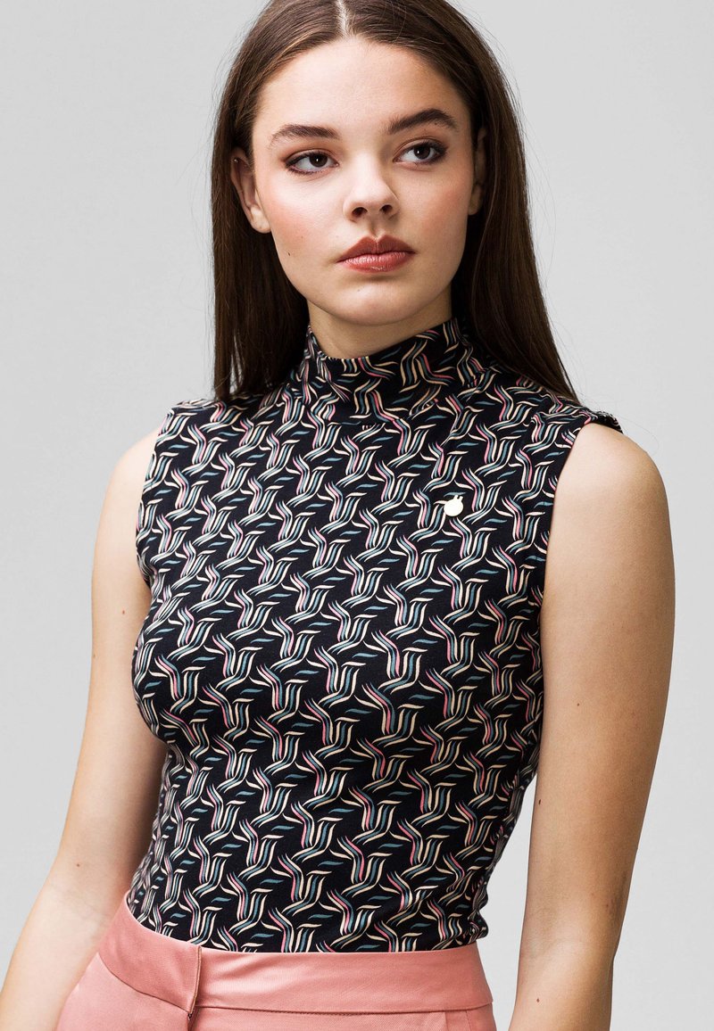 4funkyflavours KEEP MOVIN WITH A GEOMETRIC - Top - anthracite/anthrazit ...