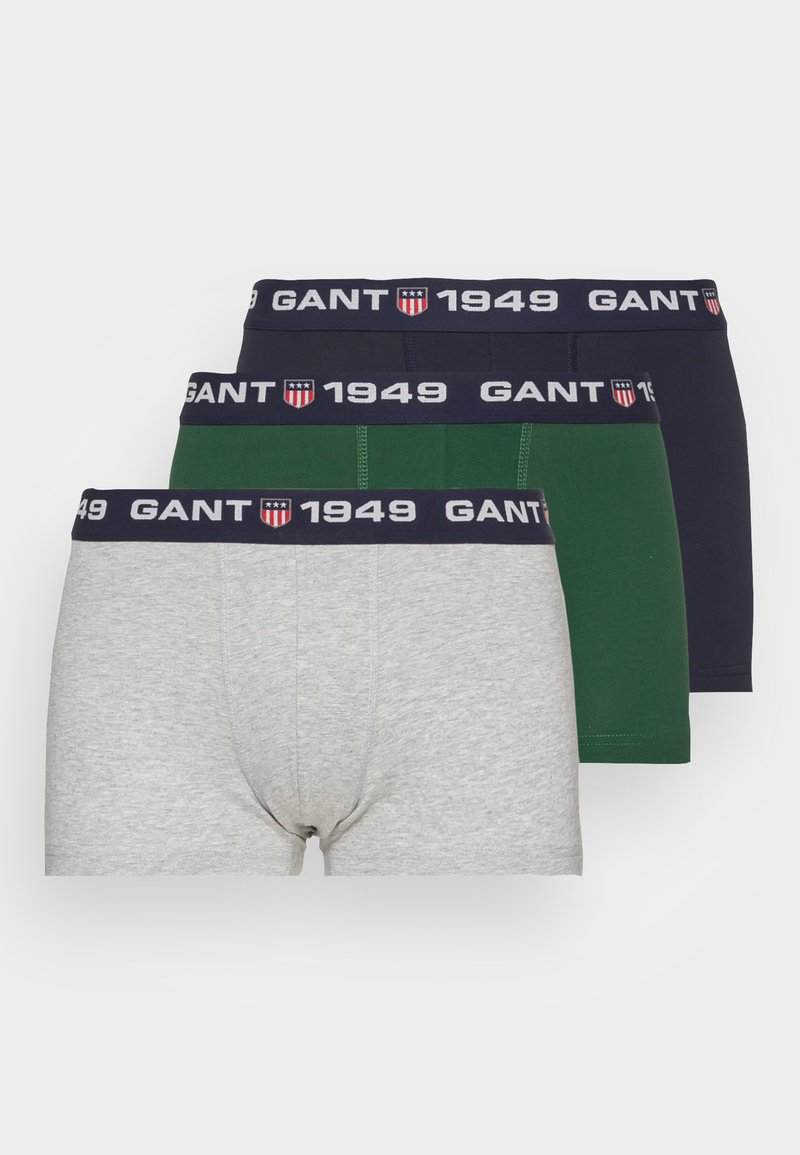 GANT RETRO SHIELD TRUNK 3 PACK - Pants - light grey melange/grey ...