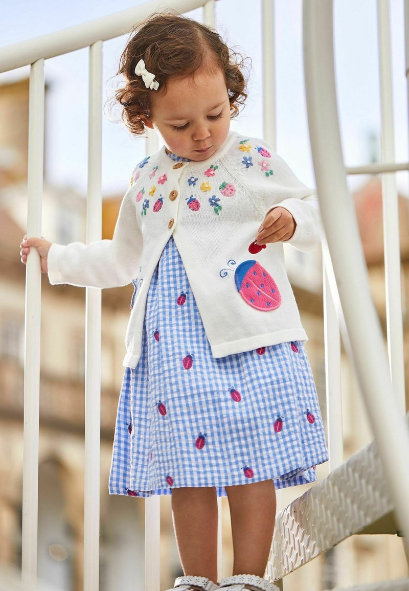 Jojo Maman Bébé Novelty Pocket Regular Fit Vest Cream Ladybirdbeige Zalandobe