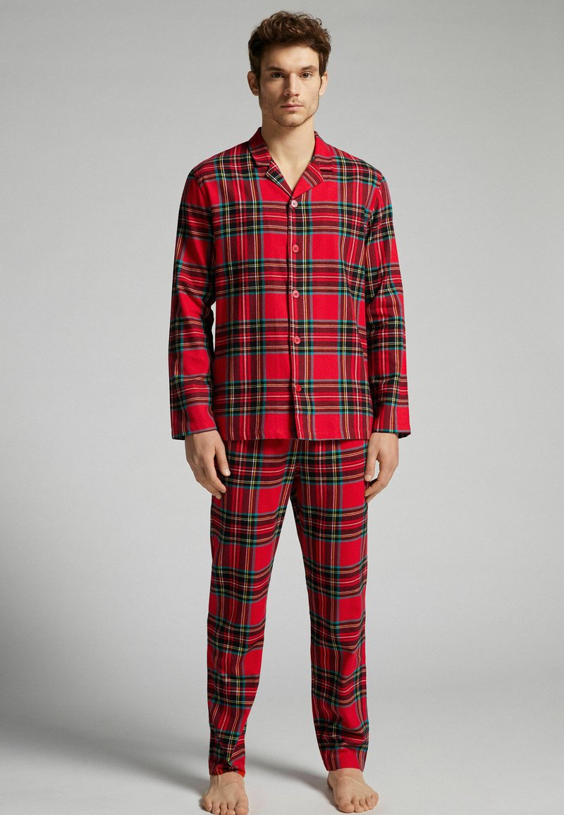 Intimissimi Pyjama - rot red tartan print/rot - Zalando.de