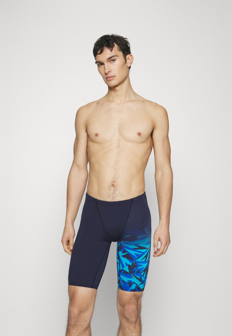 Speedo JAM - Swimming trunks - true navy/blue flame/pool/dark blue ...