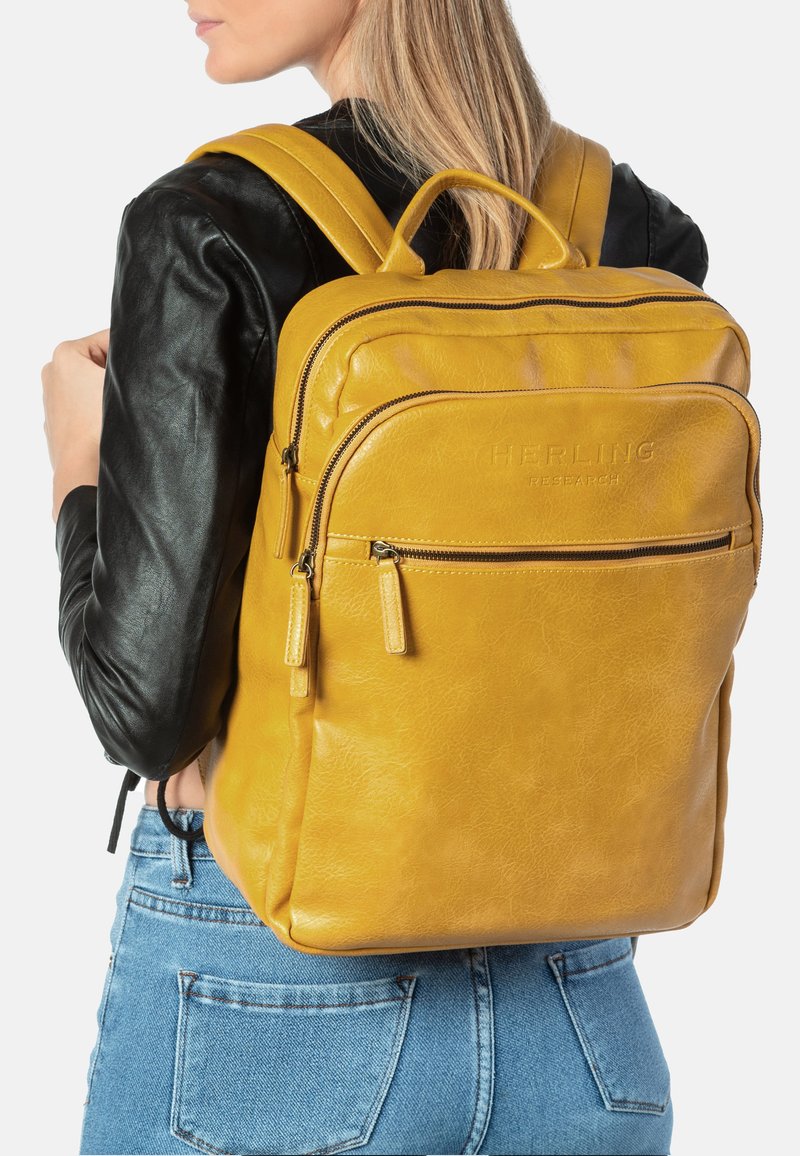 Herling MAHLER - Rucksack - mustard yellow/dark yellow - Zalando.ie
