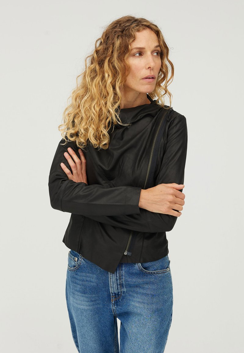 mbyM VALENTINE - Leather jacket - black - Zalando.ie