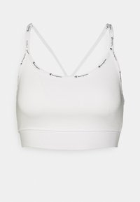 Champion TECH MEDIUM SUPPORT BRA - Medium support sports bra - white ...