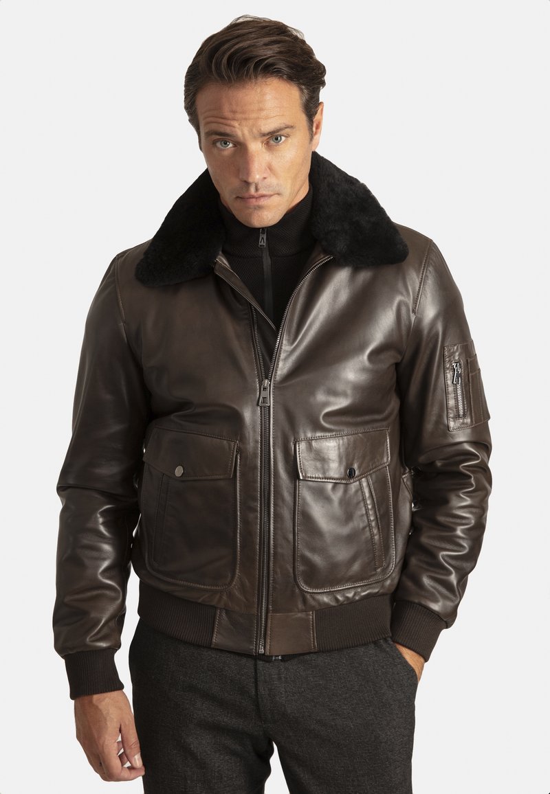 Williot MOUNTAIN TYPE - Bomber Jacket - dark brown - Zalando
